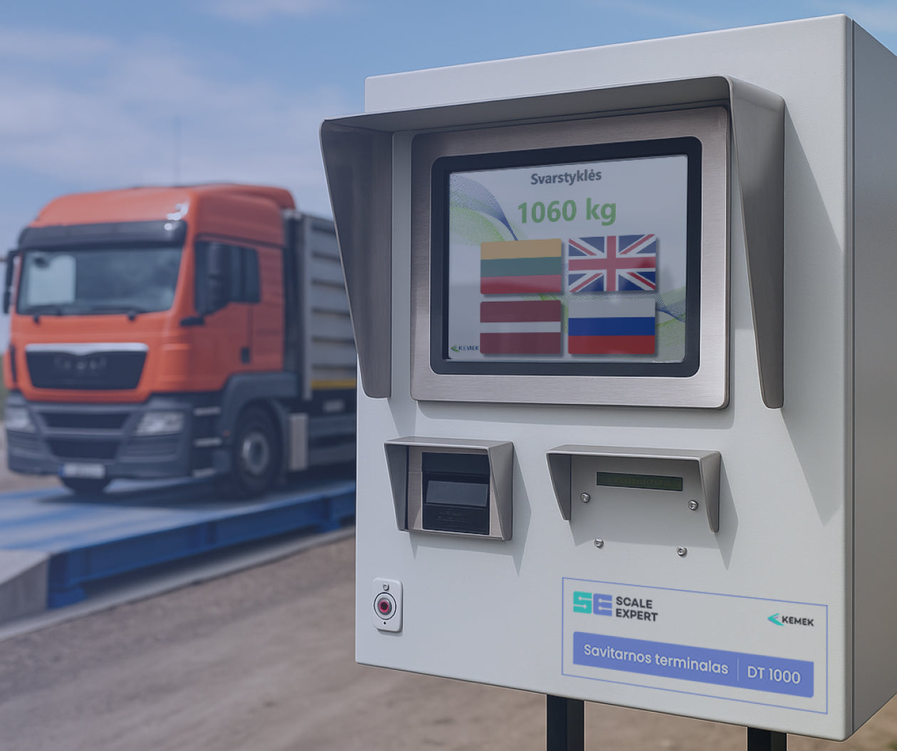 Savitarnos terminalas DT1000 – SVARSTYKLES.LT